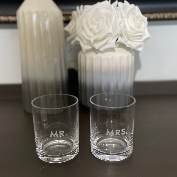 kate spade | Dining | Kate Spade Mr And Mrs Glassware Set | Poshmark